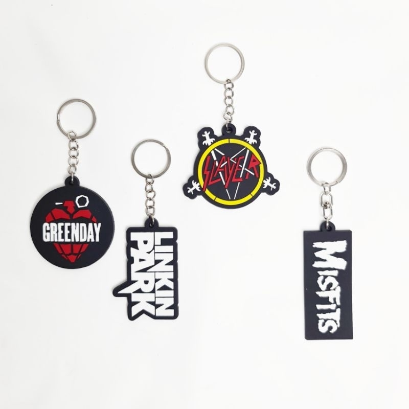 GANTUNGAN Green day band keychain/rock slayer band keychain/linkin park ...