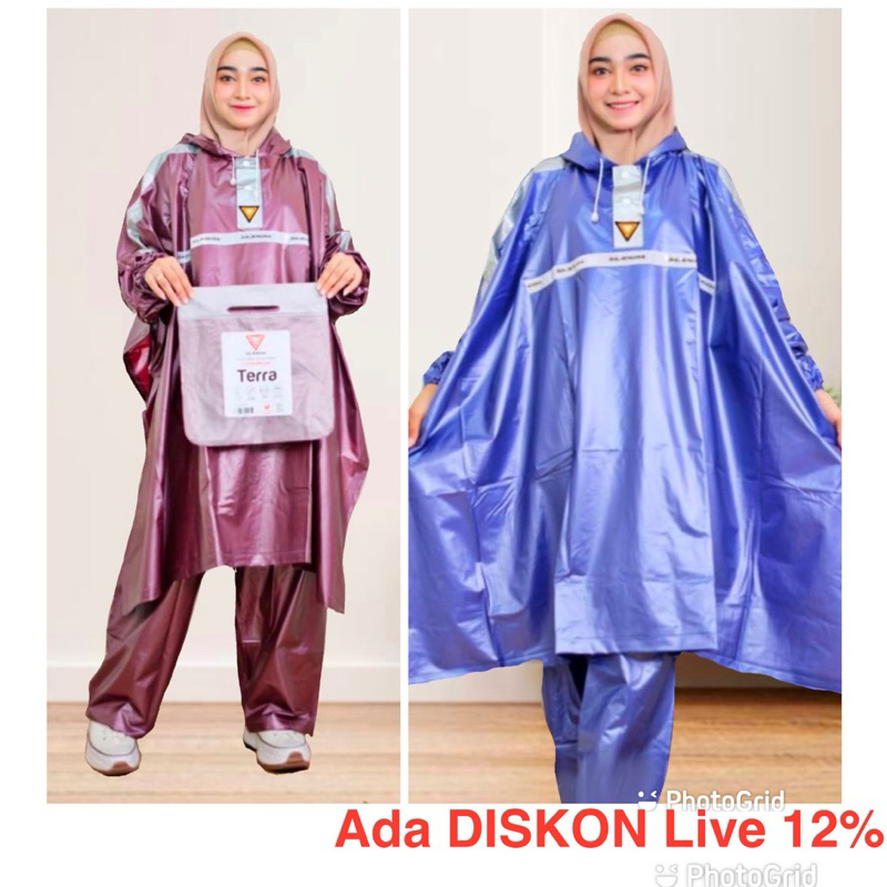 Terra EXTRA JUMBO LARGE Sleeve Poncho Raincoat and Pants Metallic ...