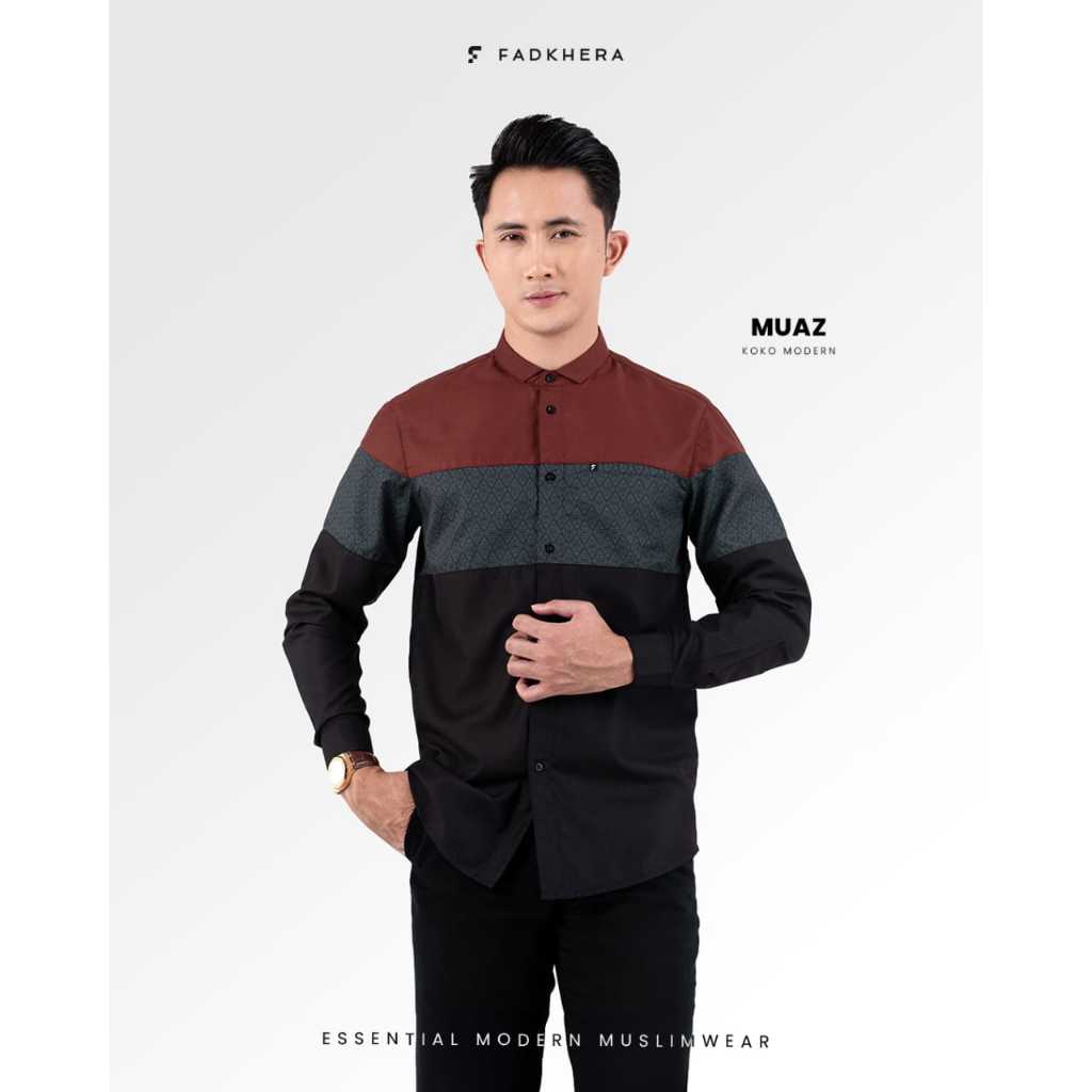 KEMEJA Muaz FADKHERA MEN'S KOKO BAJU KEMKO ADULT SHIRT SHORT AND LONG ...