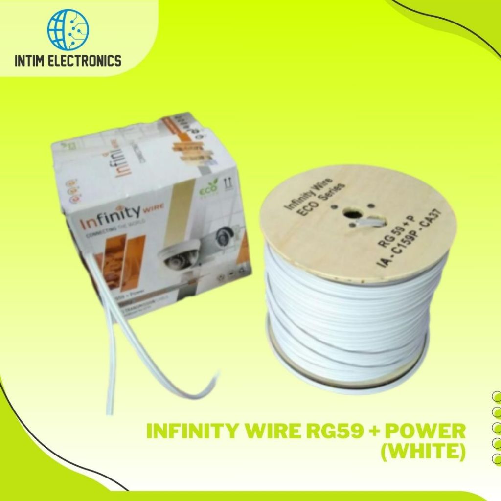 Infinity Wire RG59 + Power (White) | Shopee Malaysia