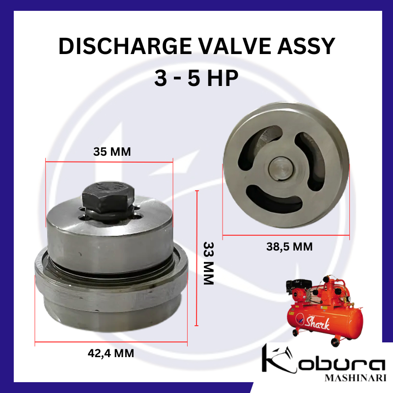 Discharge Valve Assy 3 - 5 HP Air Compressor 3 HP and 5 HP | Shopee ...