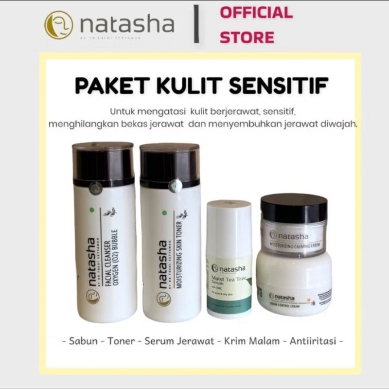 NATASHA SKINCARE ANTI FACIAL WASH SENSITIVE SKIN PACKAGE | Shopee Malaysia