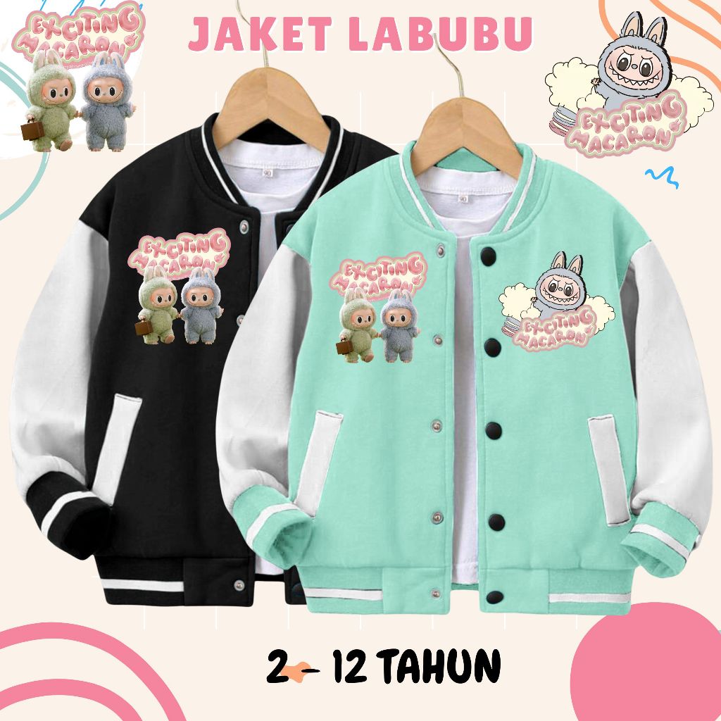 Labubu Jackets For Boys Girls Ages 2-12 Years Old Fashion For JOLAKIDS ...
