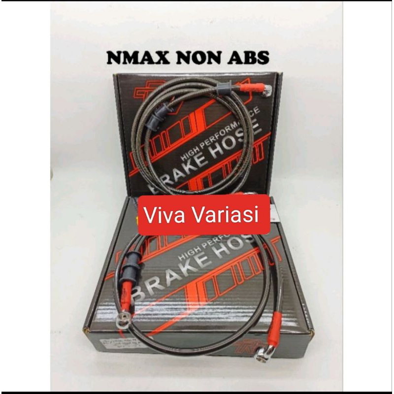 Nmax Front Brake Hose + Nmax Rear Brake Hose Old - New Model Carbon Non ...