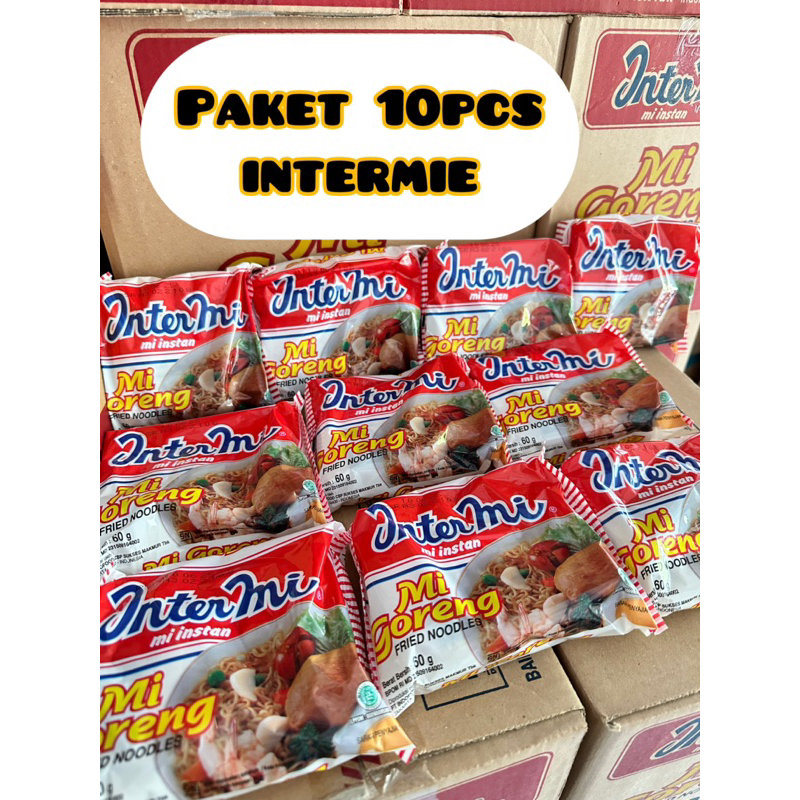 Intermie package contains 10 pcs of instant fried noodles by Indofoods ...