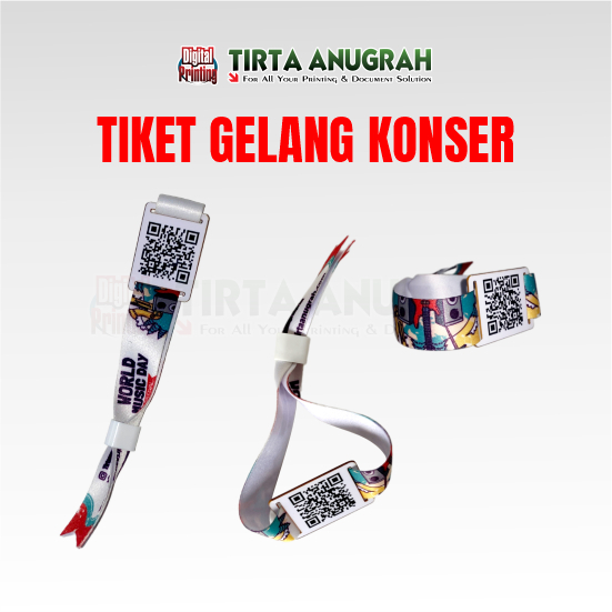 Tirta ANUGRAH - custom Barcode Bracelet Ticket / Concert Ticket / Event ...