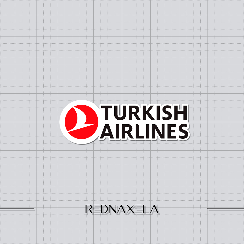 Turkish Airlines Vinyl Sticker Outdoor Waterproof Suitcase Sticker ...