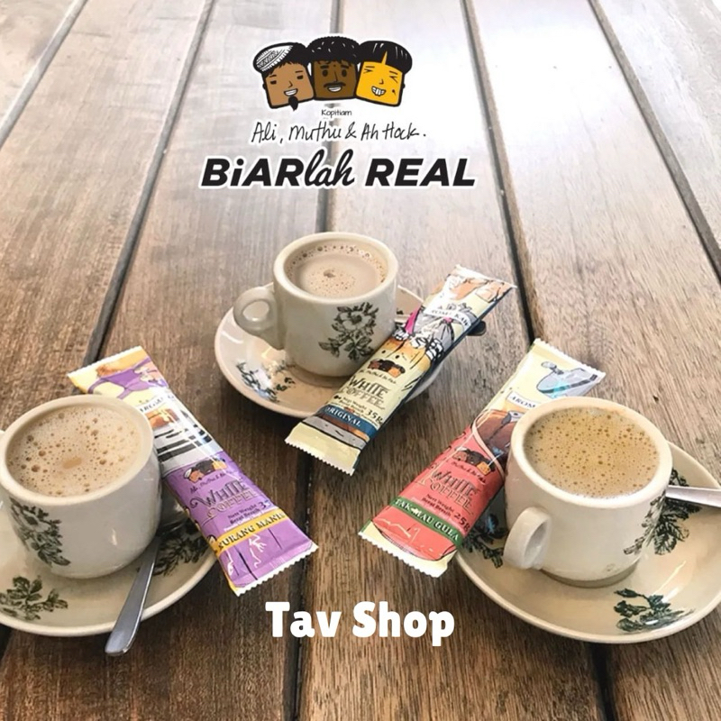 Ready [Trial Pack] Ali, Muthu & Ah Hock 3 in 1 White Coffee (Halal) | Shopee Malaysia