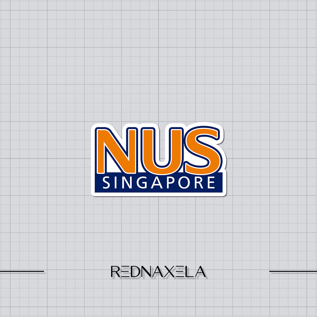 Vinyl Sticker National University of Singapore Acronym Outdoor Suitcase ...