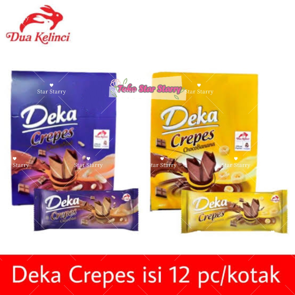 [Per Box] Deka Crepes Choconut CHOCO Nut CHOCO BANANA WHITE COFFEE ...