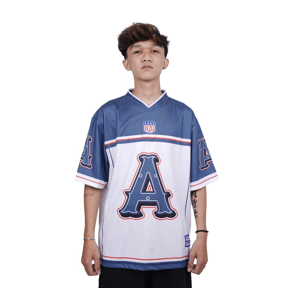 Rzq / A / ALPHABET SERIES / Jersey / Oversize / Streetwear / Retro ...