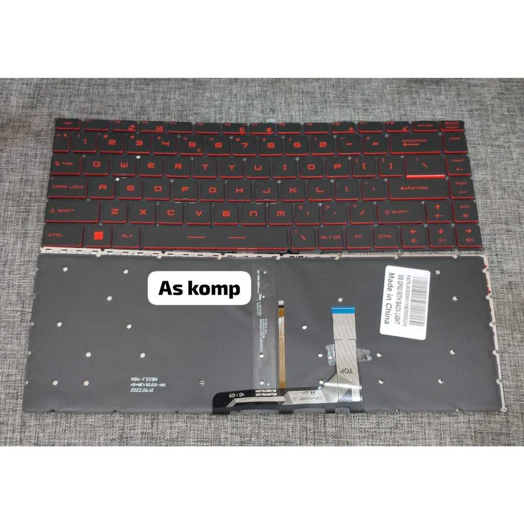 Msi GF63 Thin 9SC GF63 9RCX Backlight Keyboard | Shopee Malaysia