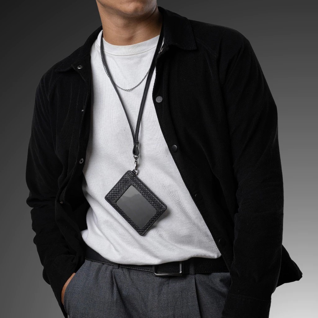 Cowhide Lanyard ID Card Reven Batara Lanyard Name Tag Name Card ...