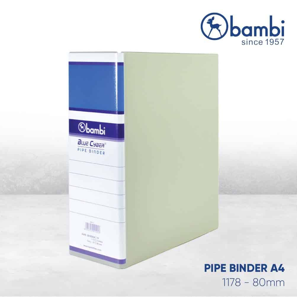 Ordner Pipe Binder With Full Spine 4 Color Labels A4 80mm #1178 KING ...