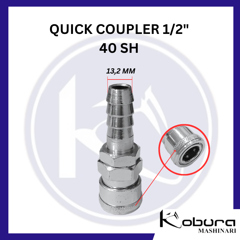 Quick Coupler 40 SH Coupler Connector 1/2" Inch Compressor Hose ...