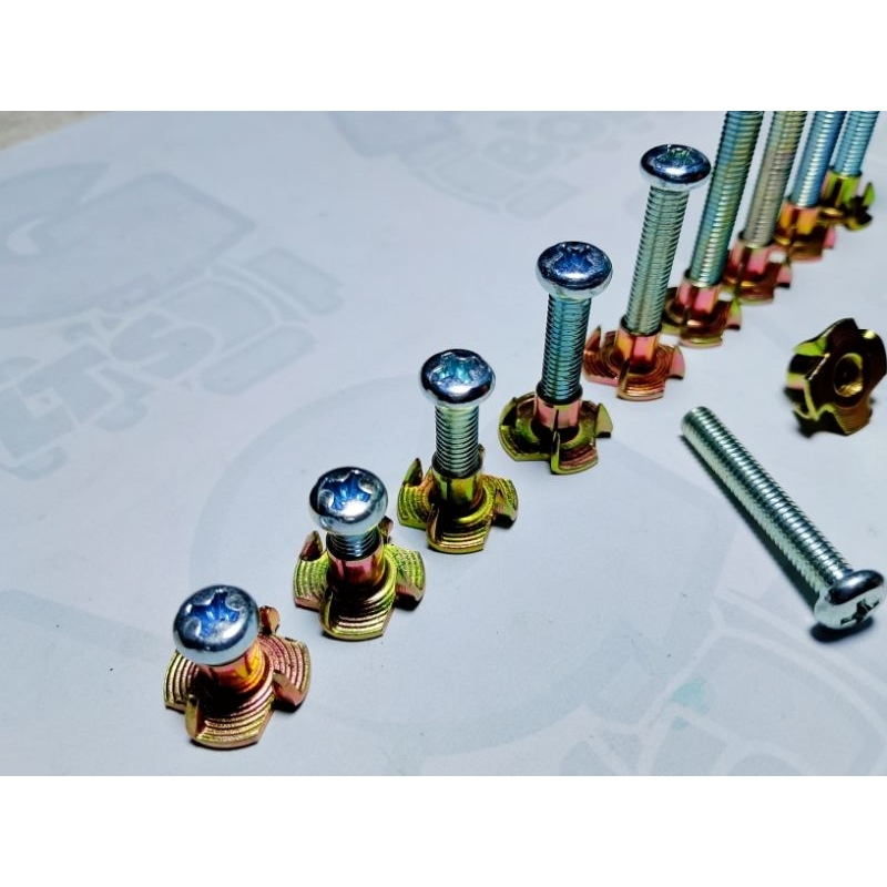 Speaker Bolt 1 to 5 cm Screwdriver Plus JP M5 + Claw NUT 5mm | Shopee ...