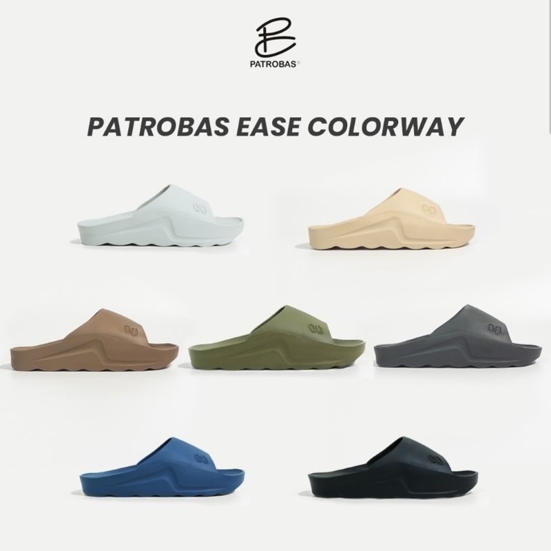 Patrobas Ease Slide On Sandals Original Black Army Brown Asphalt Ivory ...