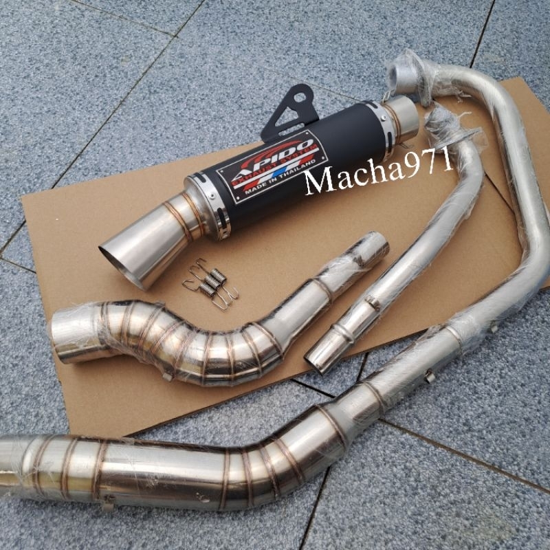 1set Apido open exhaust pipe for skygo 125 150 175 rusi_tc bajaj tmx ...