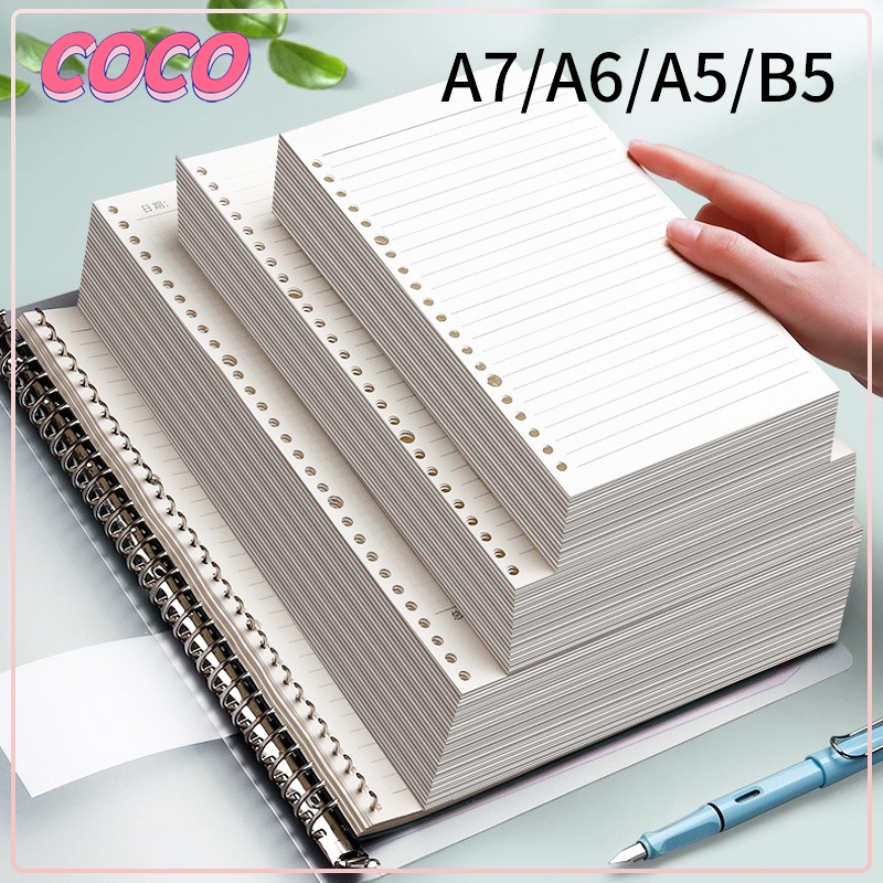 Removable notebook refill paper A7/A6/A5/B5-coco_market | Shopee Malaysia