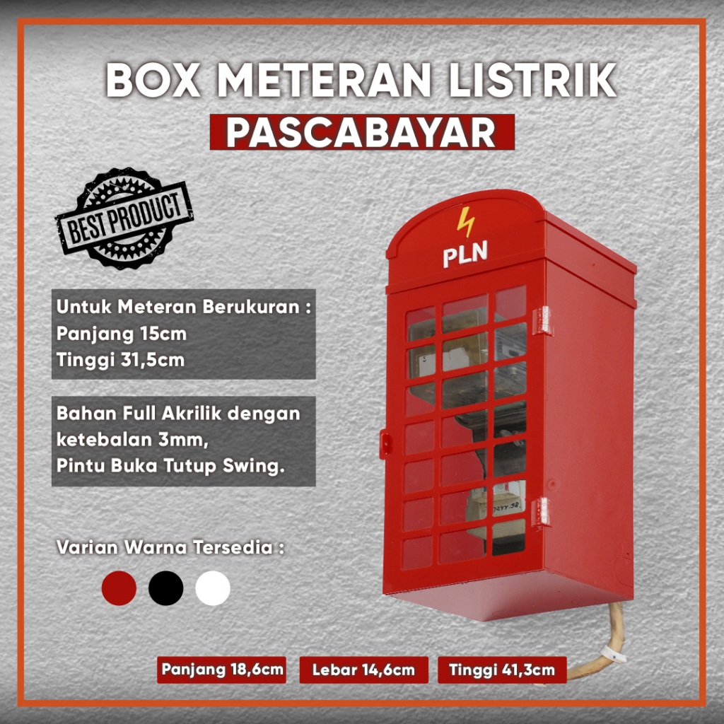 Postpaid Acrylic PLN Electricity Meter Box | Shopee Malaysia