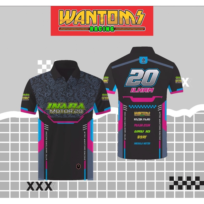 Wtrc WANTOMS RACING CUSTOM JERSEY FULL PRINTING | Racing JERSEY | Squad ...