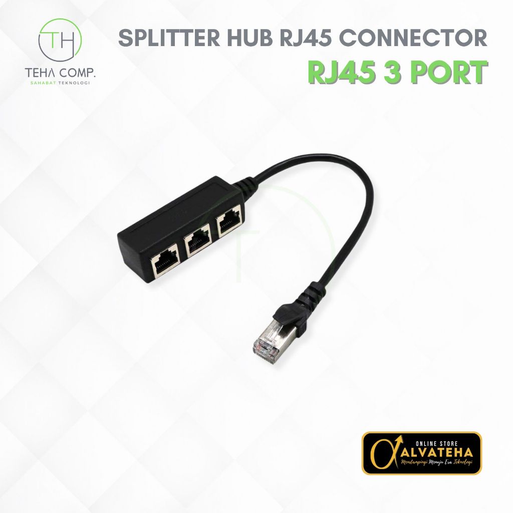 Spliter LAN Hub 3 Port RJ45 Splitter Cable UTP FTP CAT5 CAT 6 ...