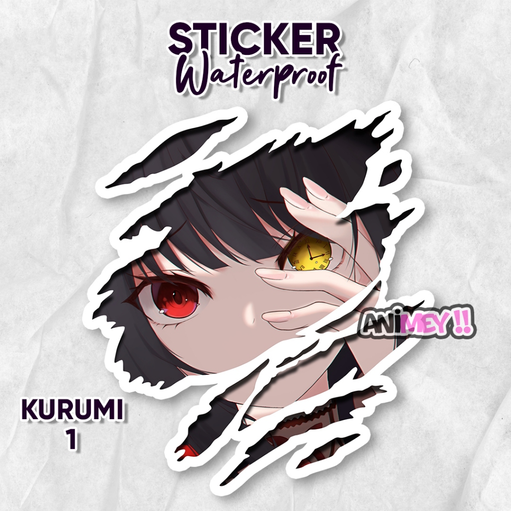 Kurumi Date A Live Scratch Sticker / Waterproof Anime Sticker | Shopee ...