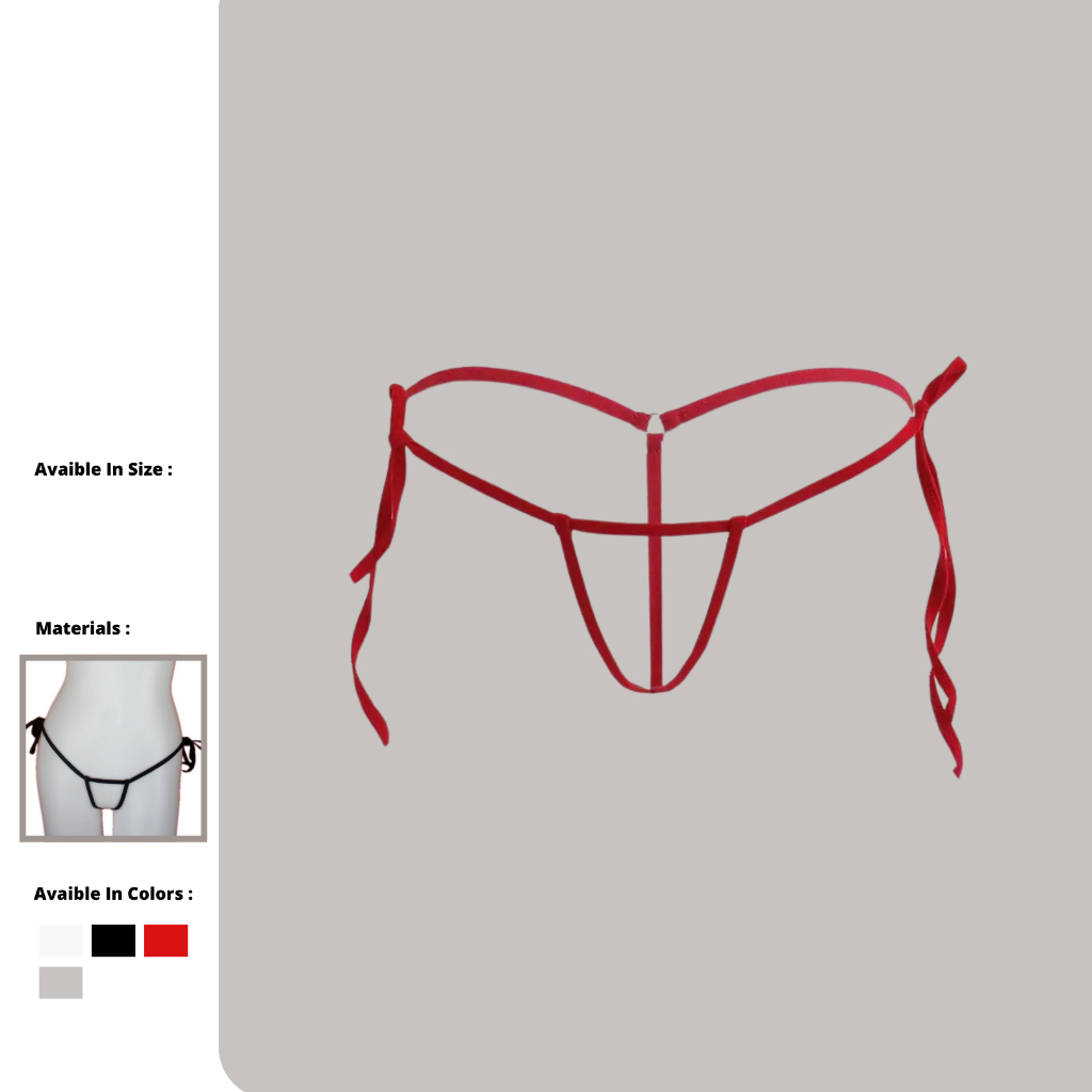 G String Women's Mini Ring Transparent Sexy Suspender GT037 | Shopee ...