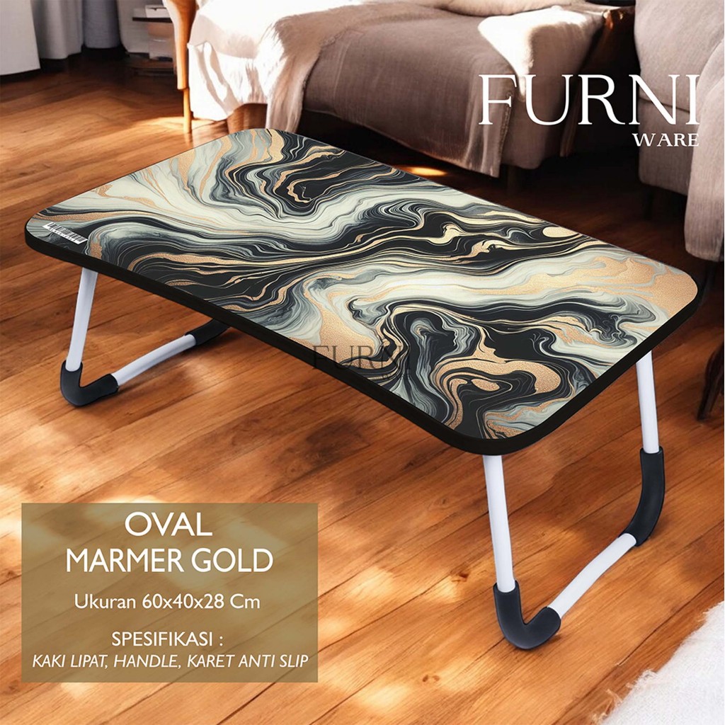 Folding Study Table Portable Study Table Imported Laptop Table Oval ...