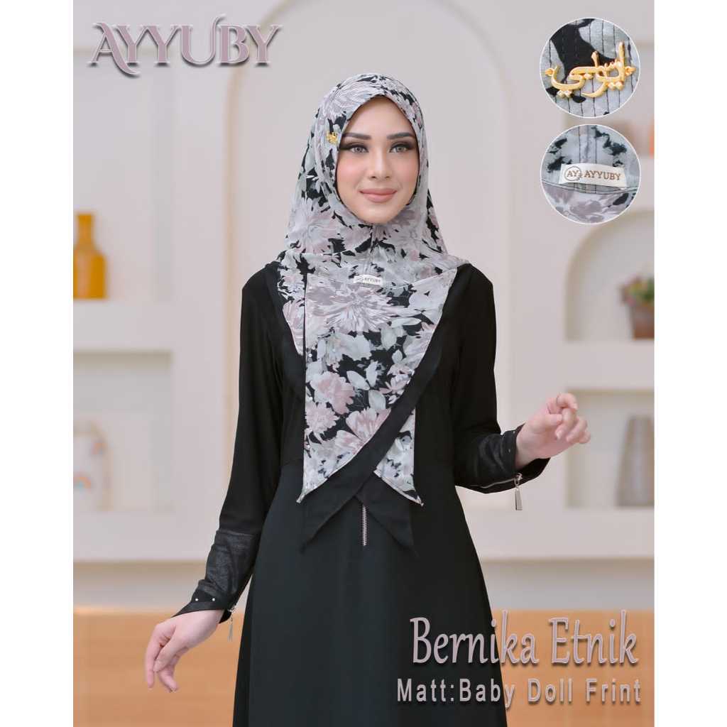 Bernica ethnic sharia instant Hijab original Ayyuby | Shopee Malaysia