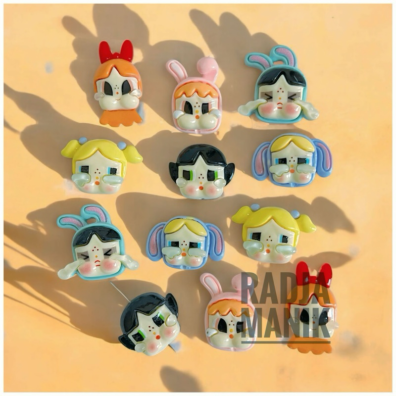 Resin Clay Cry Baby Head Sanrio Labubu PopMart Labubu Series Has ...