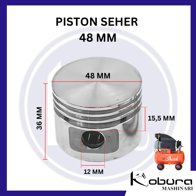 MESIN Piston Piston Piston 48 mm Portable Air Compressor Machine ...