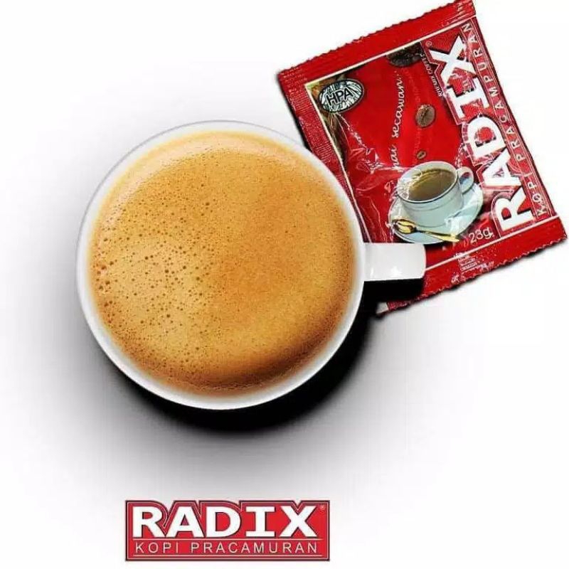 Pak haji's pre-mixed Radix coffee sachet packaging Radix jumbo hpa ...
