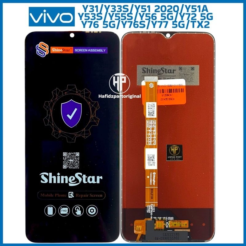 Lcd Touchscreen Vivo Y31 / Y33S / Y51 2020 / Y51A / Y53S / Y55S/Y56 5G ...