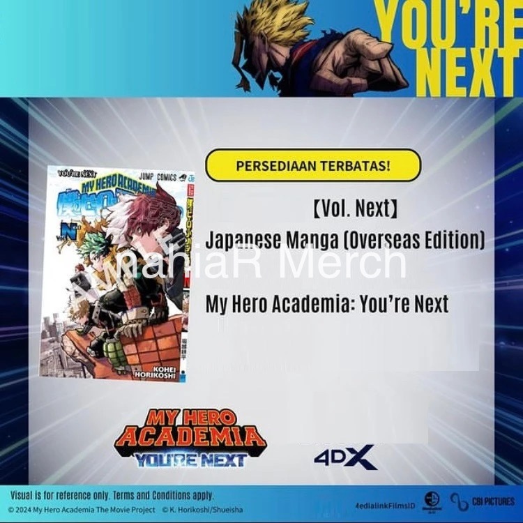 My Hero Academia: You're Next x CGV Official Vol. Next Japanese Manga ...