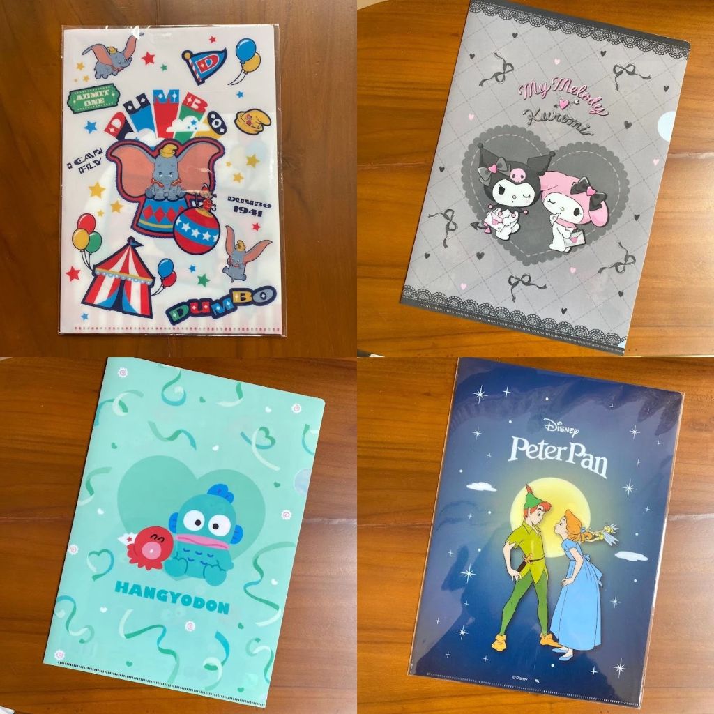 Clear File Folder File Document Daiso Japanese Cartoon Character ...