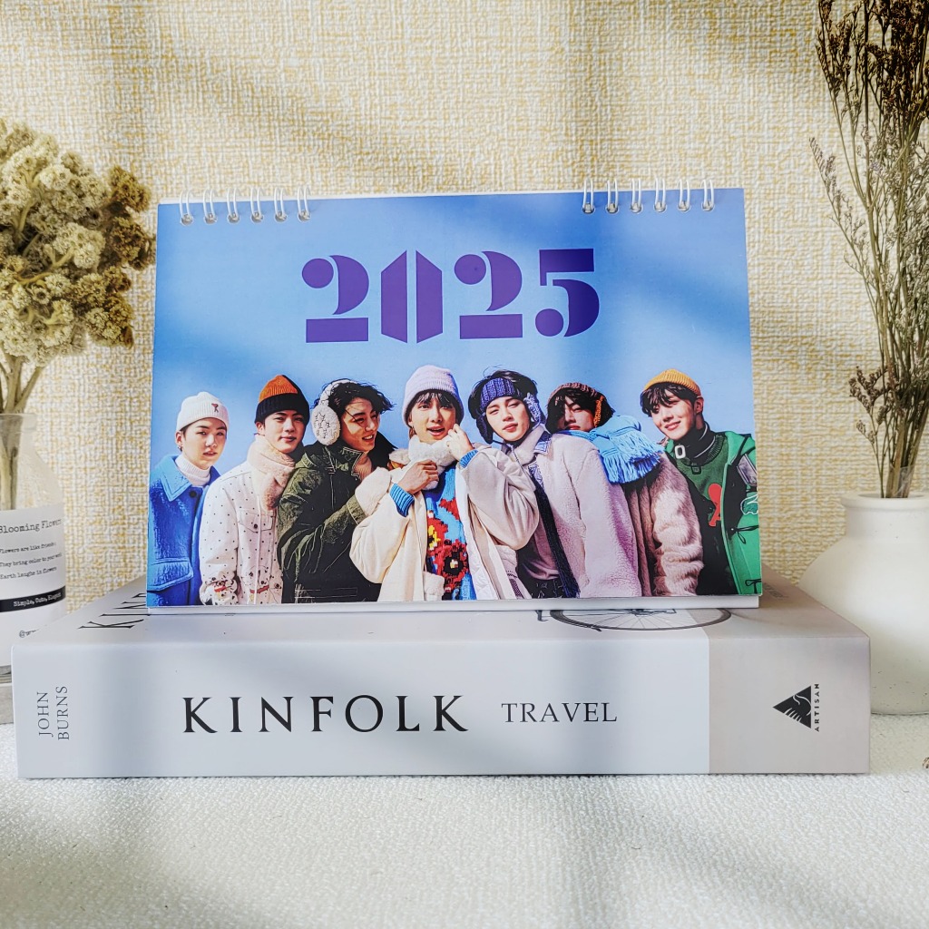 Bts TABLE CALENDAR 2025 7 SHEETS A | Shopee Malaysia