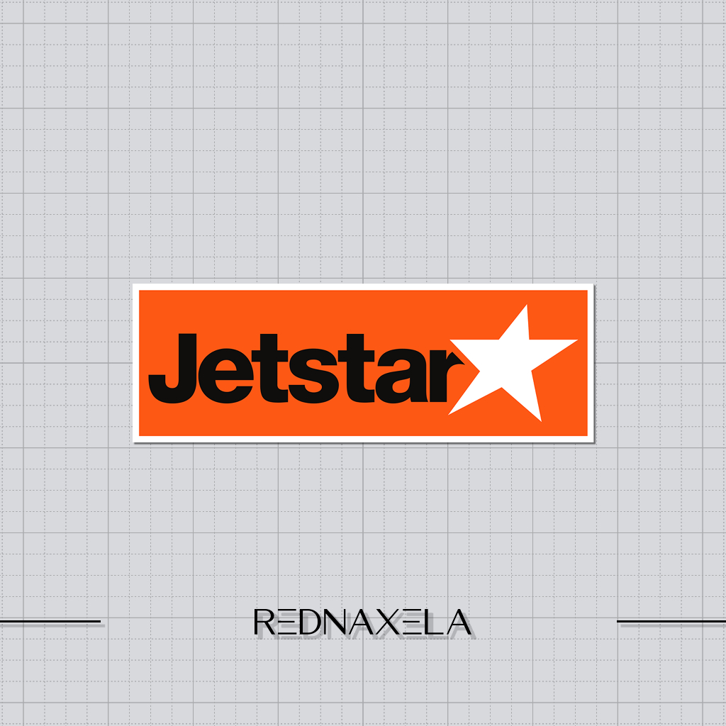 Jetstar Logo Vinyl Sticker 2 Suitcase Stickers Outdoor Waterproof ...