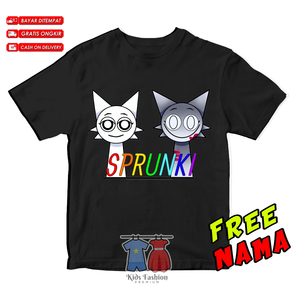 Sprunki Incredibox Children's Clothing T-shirts Wenda & Wenda Horror ...