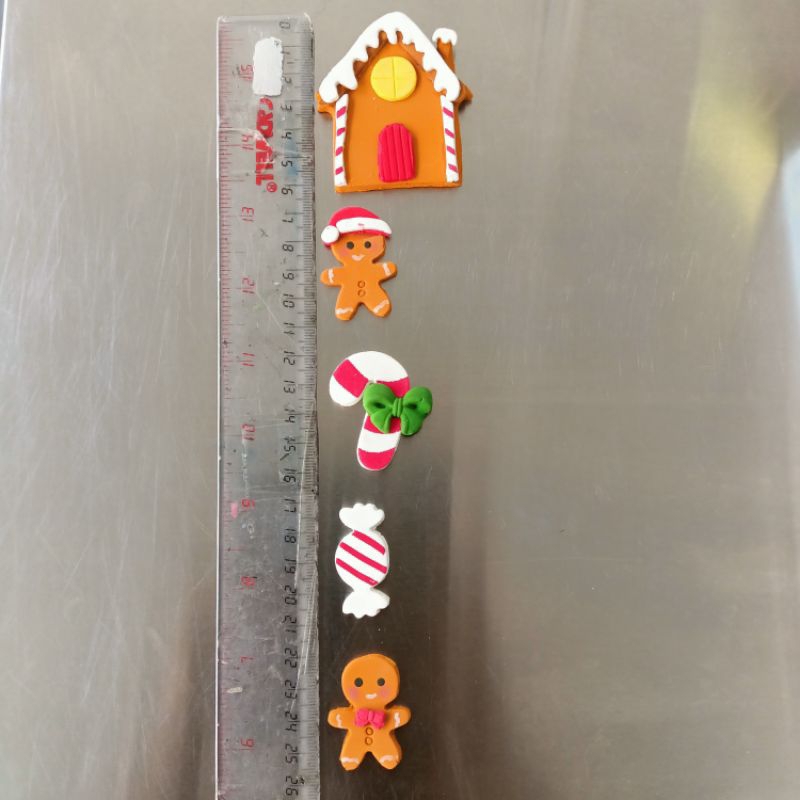 Cake topper christmas gumpaste cake decoration Merry christmas ginger ...