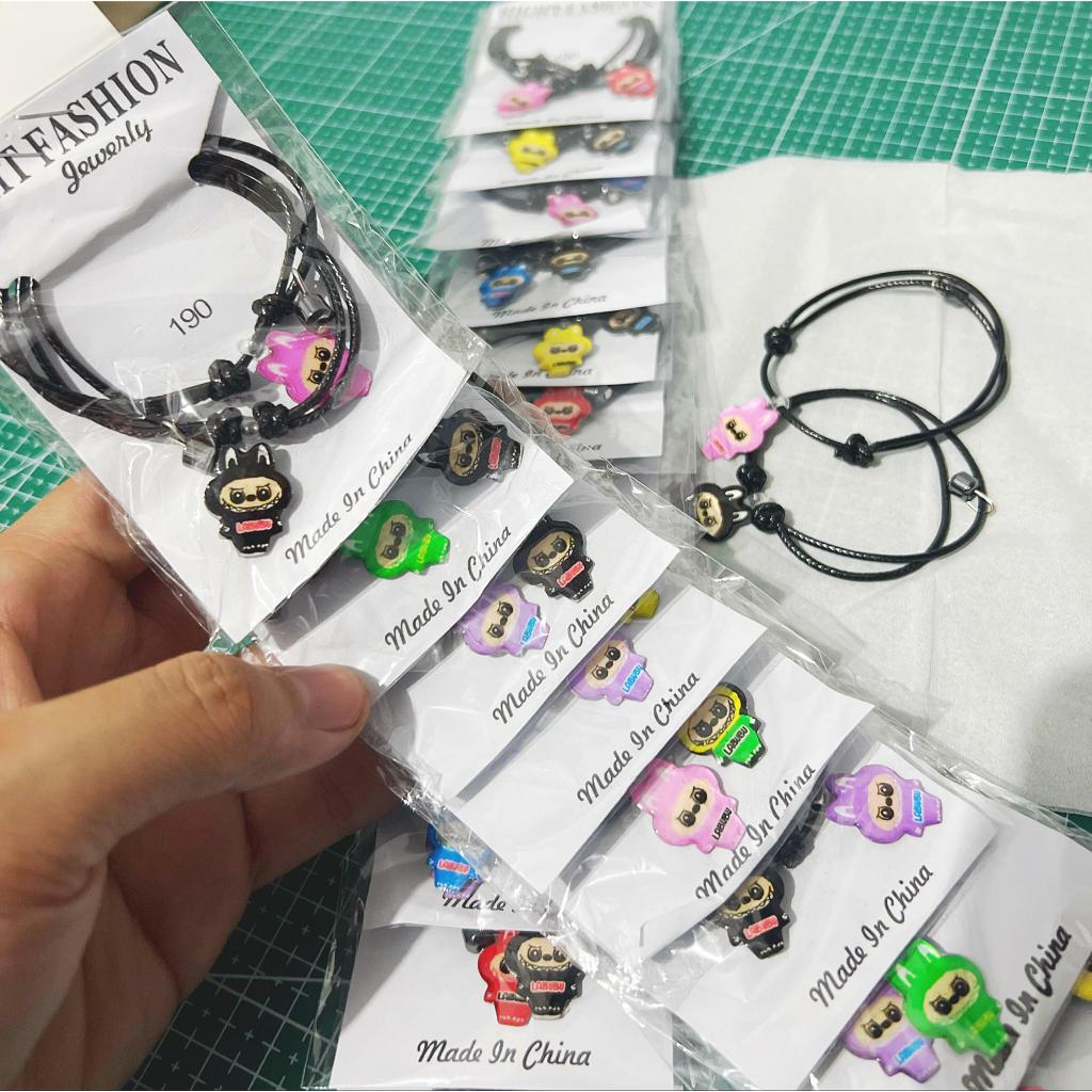HITAM (Contains 2pcs) Black Rope Labubu BRACELETS (Children's Bracelets ...