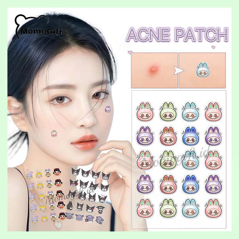 Cute Acne Patch Labubu Kuromi Capybara Character Acne Sticker MMG32 ...