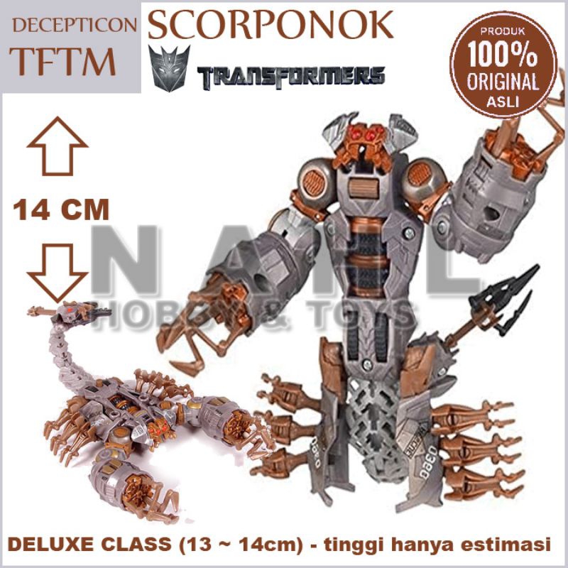 Transformers Robot TFTM DECEPTICON SCORPONOK - Deluxe Class - Hasbro ...