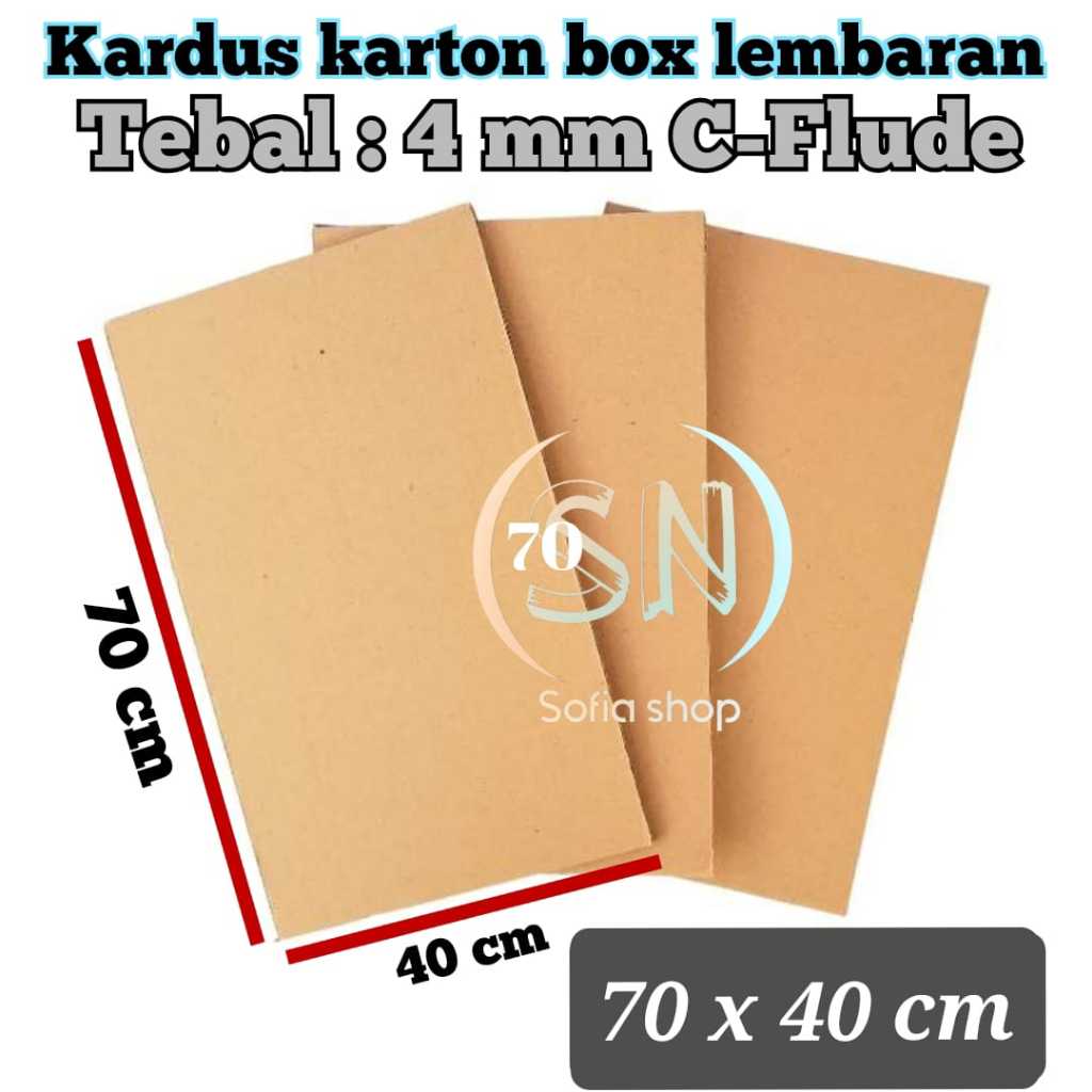 Thick 4 MM CARDBOARD CARTON SHEET 40x70 cm / 40 x 70 cm / 70x40 cm ...
