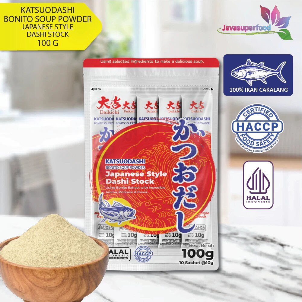 [HALAL] DAIKICHI KATSUDASHI BONITO SOUP POWDER STICK 100 GR (CONTENTS ...
