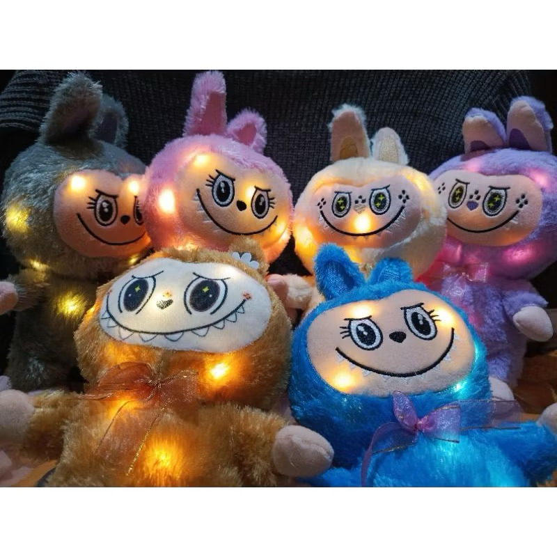 Labubu LED Doll 35CM kawaii Labubu the Monsters | Shopee Malaysia
