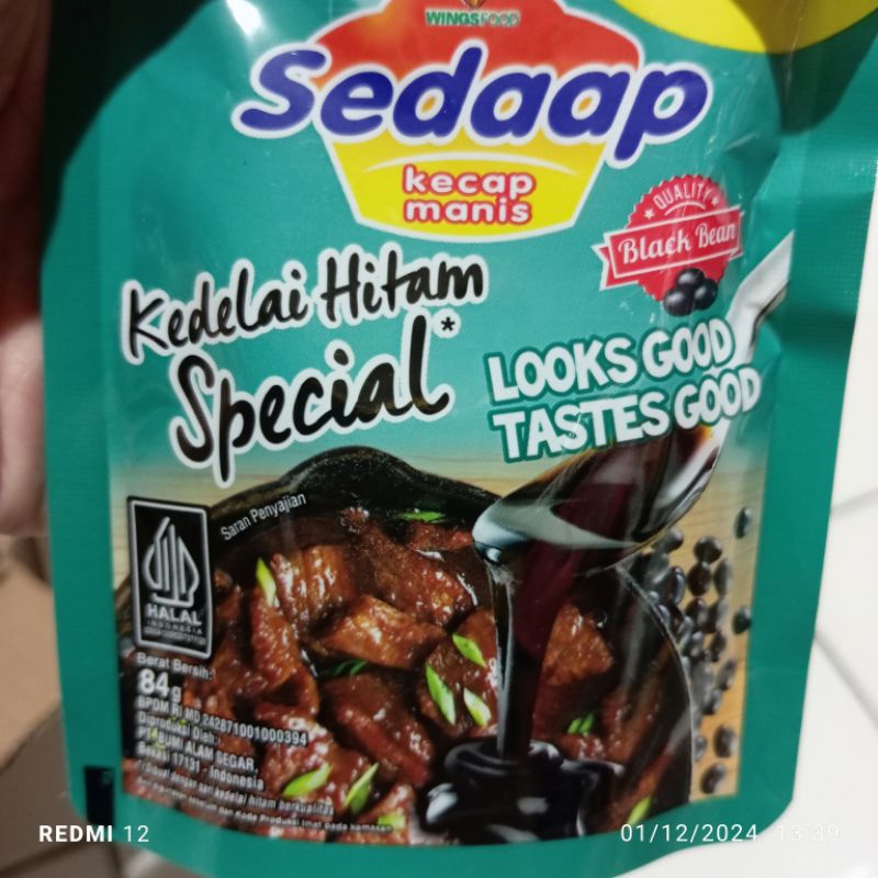 Sedaap black soy sauce special economical packaging 85gr/77gr | Shopee ...