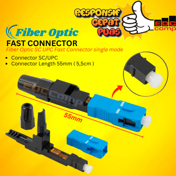 Fiber Optic SC UPC Fast Connector / FTTH Fast Connector SC 10 Pcs | Shopee Malaysia