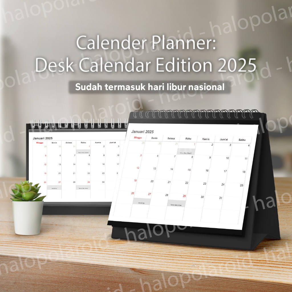 [HALOPOLAROID] 2025 Aesthetic Desk Calendar | Sitting calendar | Calendar Planner Desk | 2025 ...