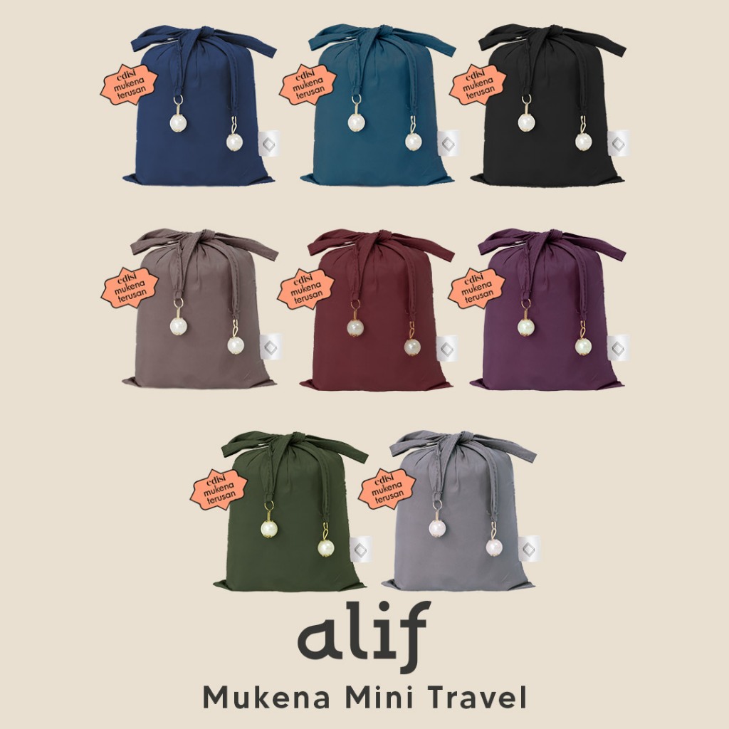 Alif Modern Wear - Korean Premium Parachute Mini Canal Mukena Travel ...